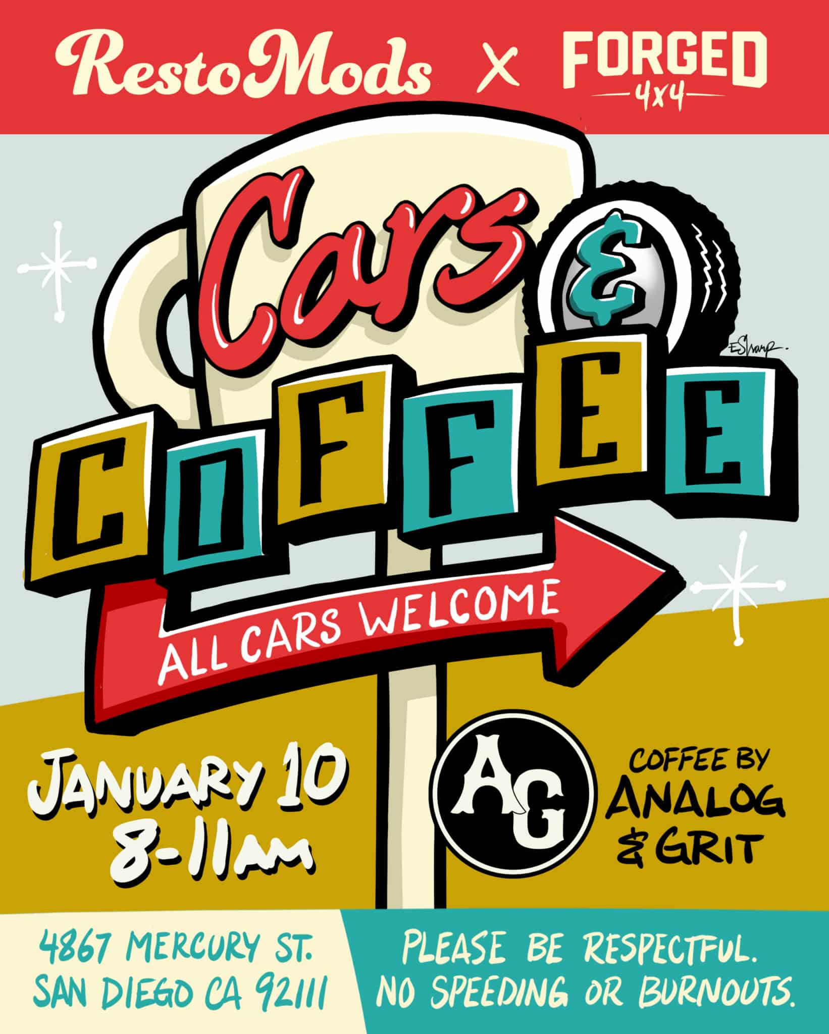 RestoMods x Forged4x4 Cars and Coffee - Cars and Coffee Events