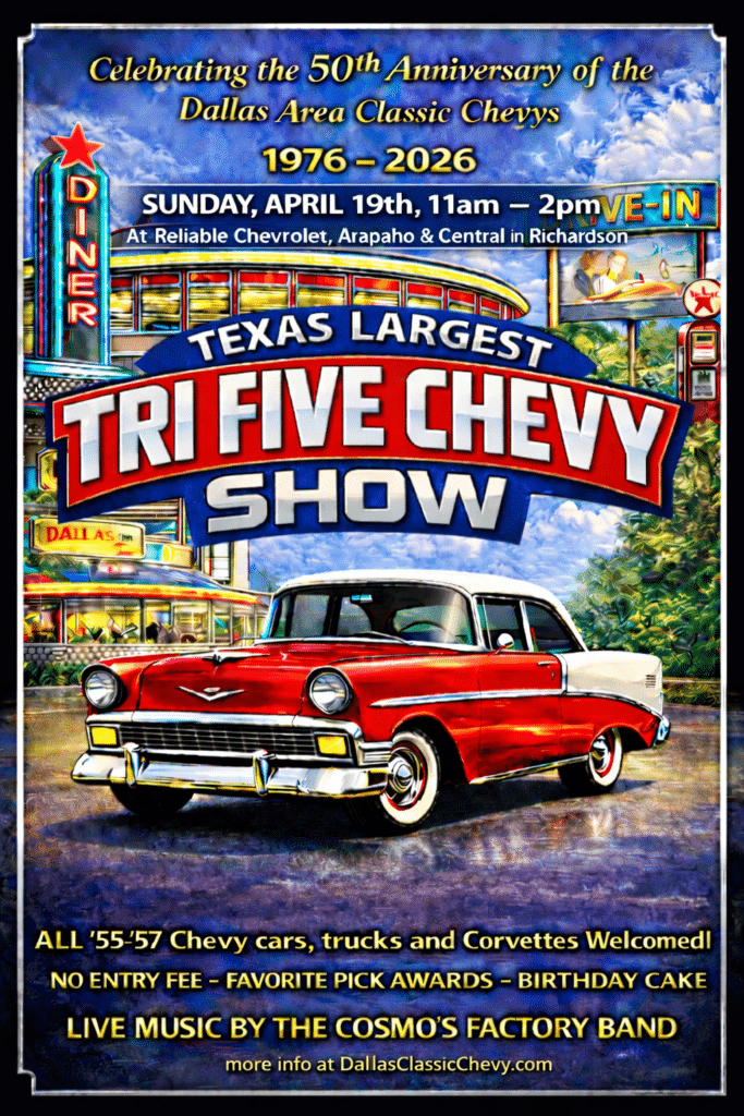 Tri Five Chevy Show celebrating 50th Anniversary of DACC - Cars and ...